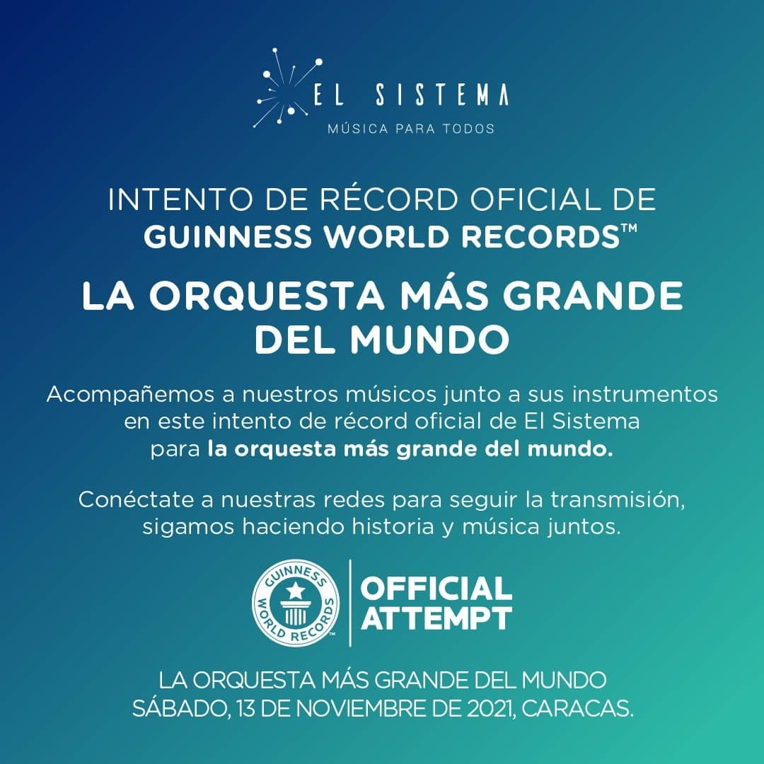 Así se prepara el Sistema para batir el récord Guinness este #13Nov ...