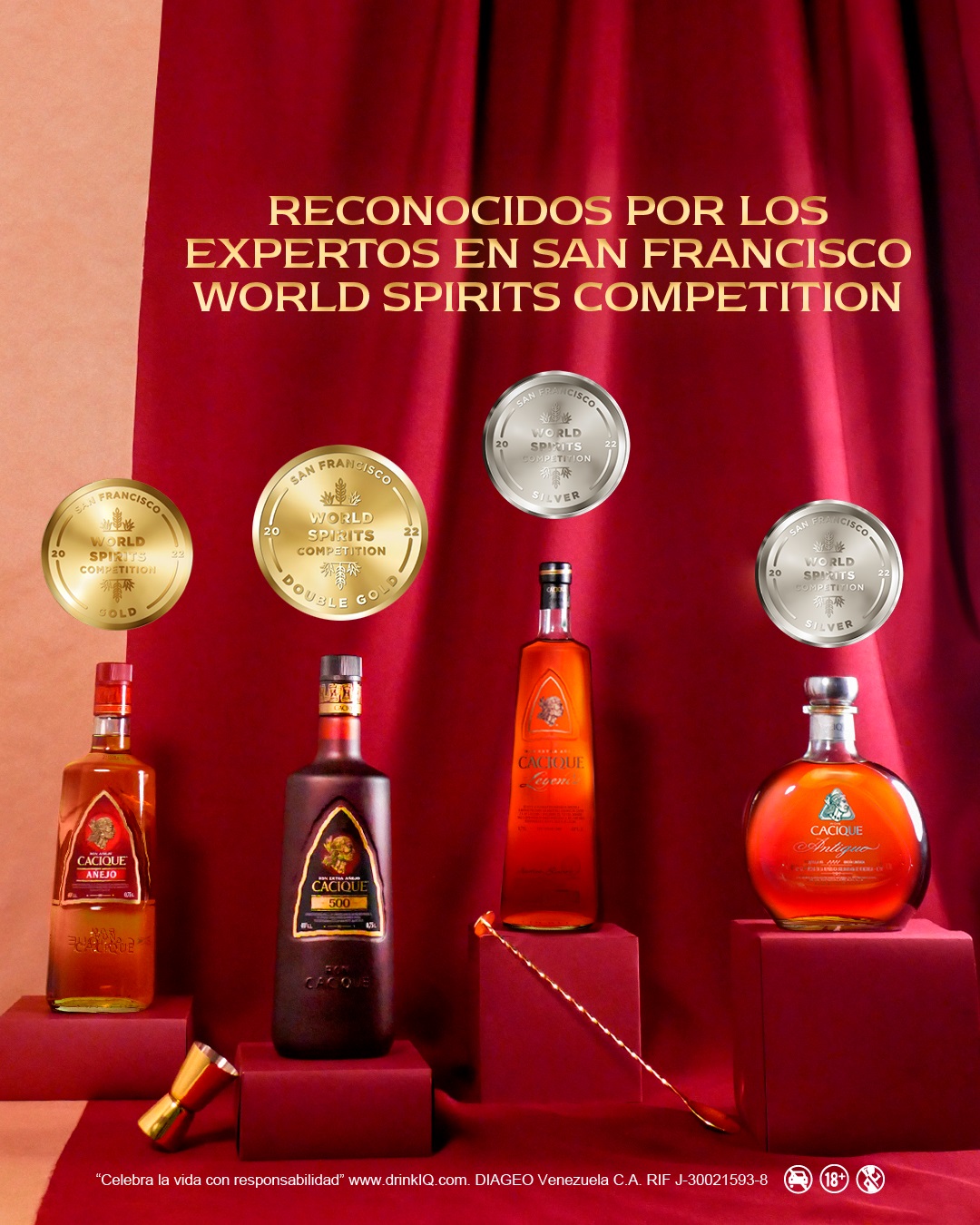 Ron Cacique celebra: Cacique 500 gana medalla Doble Oro en el San ...