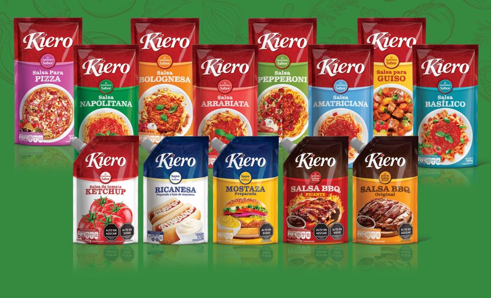 Marca Kiero lanza nueva línea de 12 salsas en un práctico formato ...